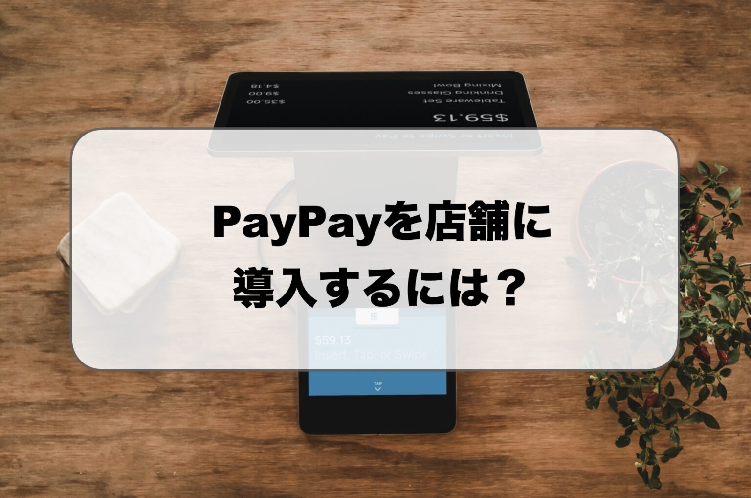 PayPayを店舗に導入する方法を徹底解説｜申込手順・必要な準備・費用も紹介